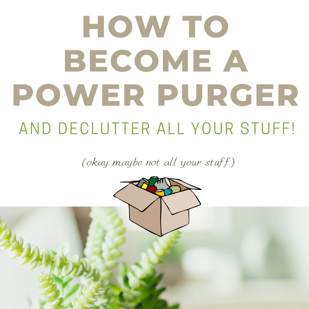 My 2020 Purge Piles ~ How You Too Can Become a Power Purger!